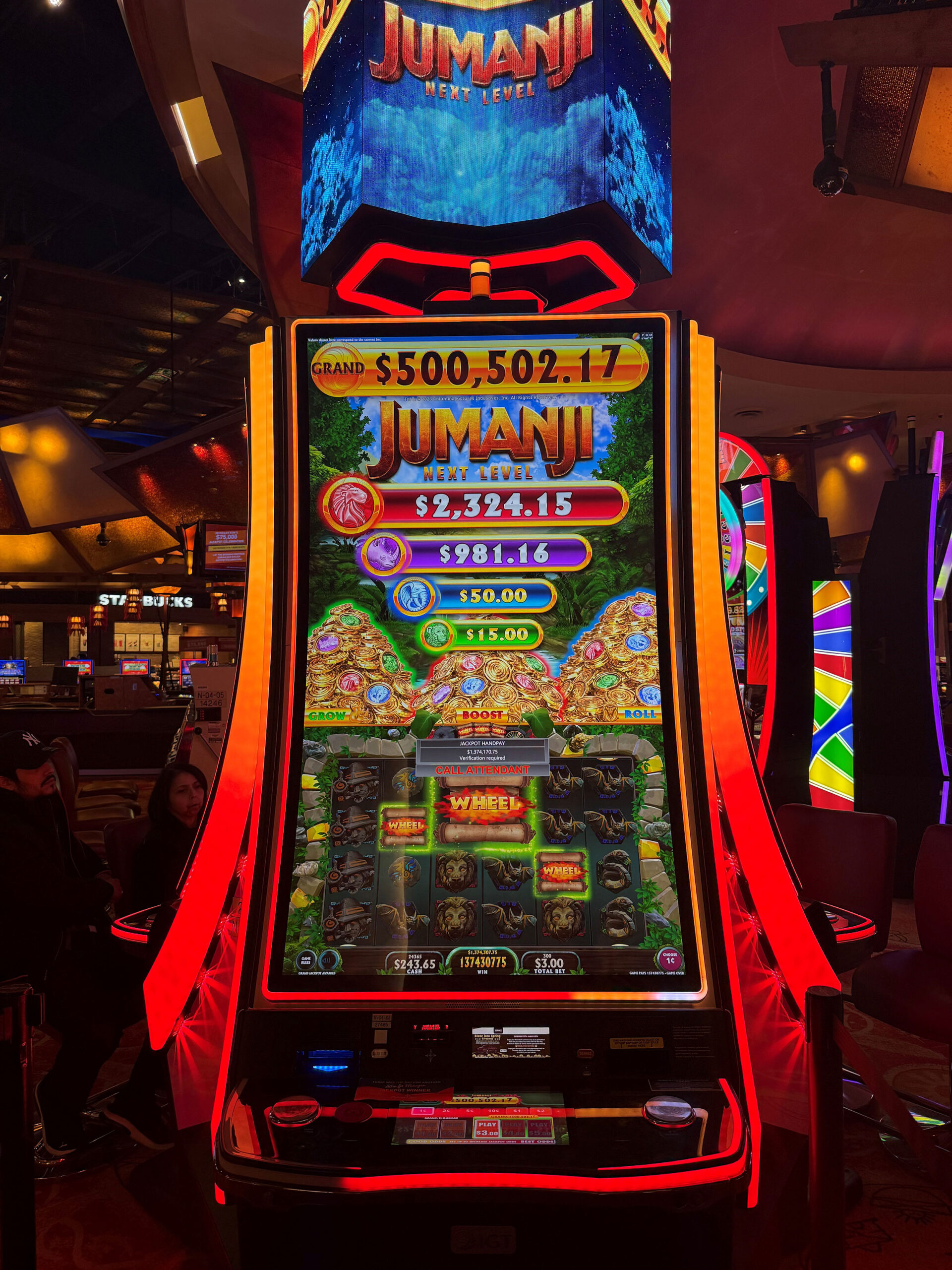 Lucky Mohegan Sun Guest hits Massive $1,374,307.75 Jackpot on Jumanji ...